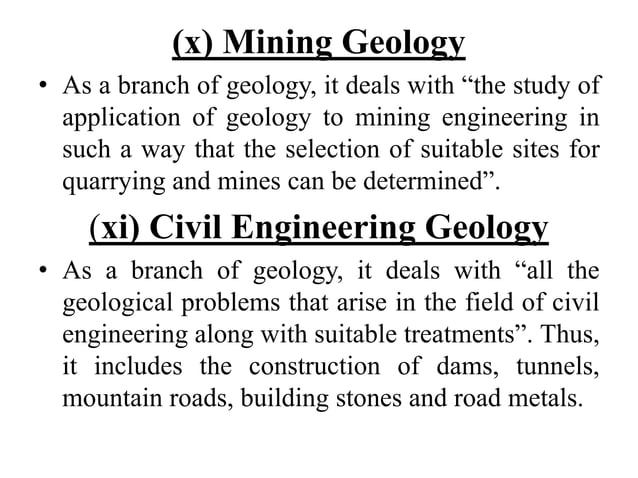 1.1 introduction of geology,Branches and Scope of Geology | PPTX ...