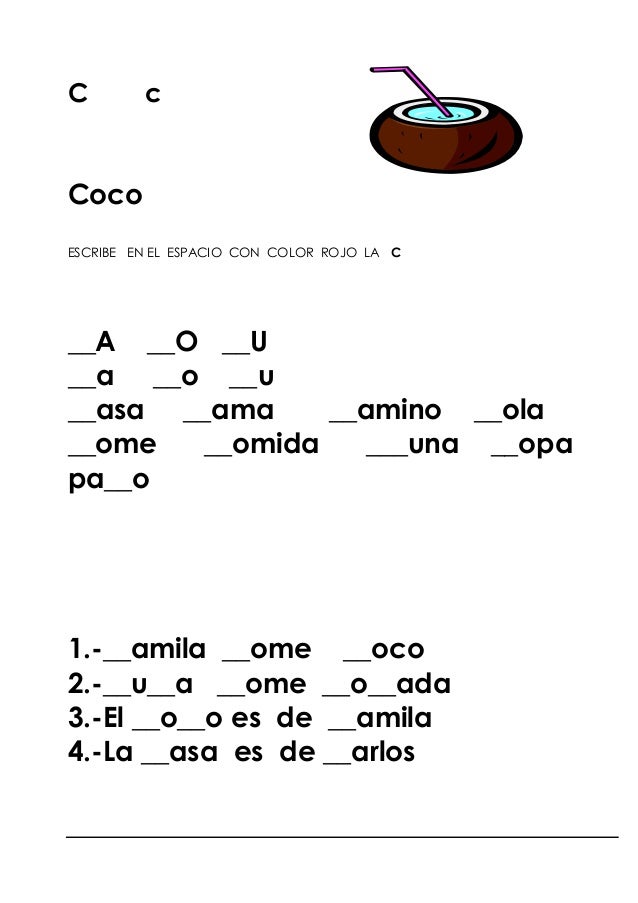 1. ejercicios totales del fonema c 26 paginas