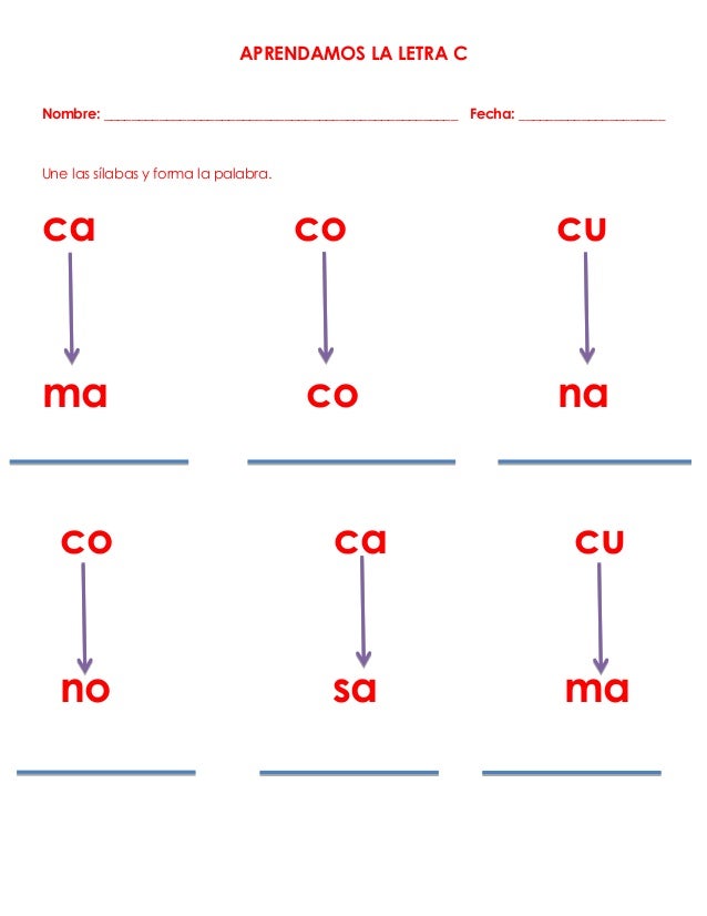1. ejercicios totales del fonema c 26 paginas