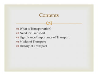 Introduction to transport planning | PDF