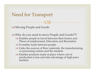 Introduction to transport planning | PDF