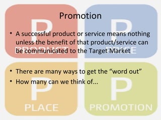 1. the 4 p’s of marketing | PPT