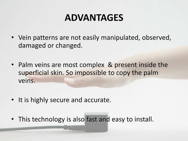 1.palm vein technology(final) | PPTX