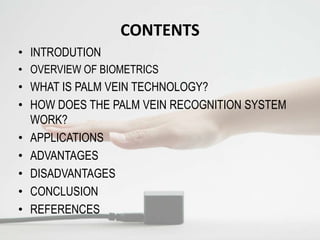1.palm vein technology(final) | PPTX