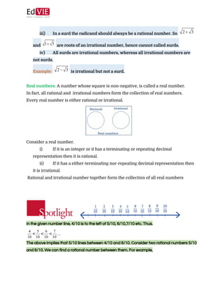 CBSE Class 10 Mathematics Real Numbers Topic | PDF | Physics | Science
