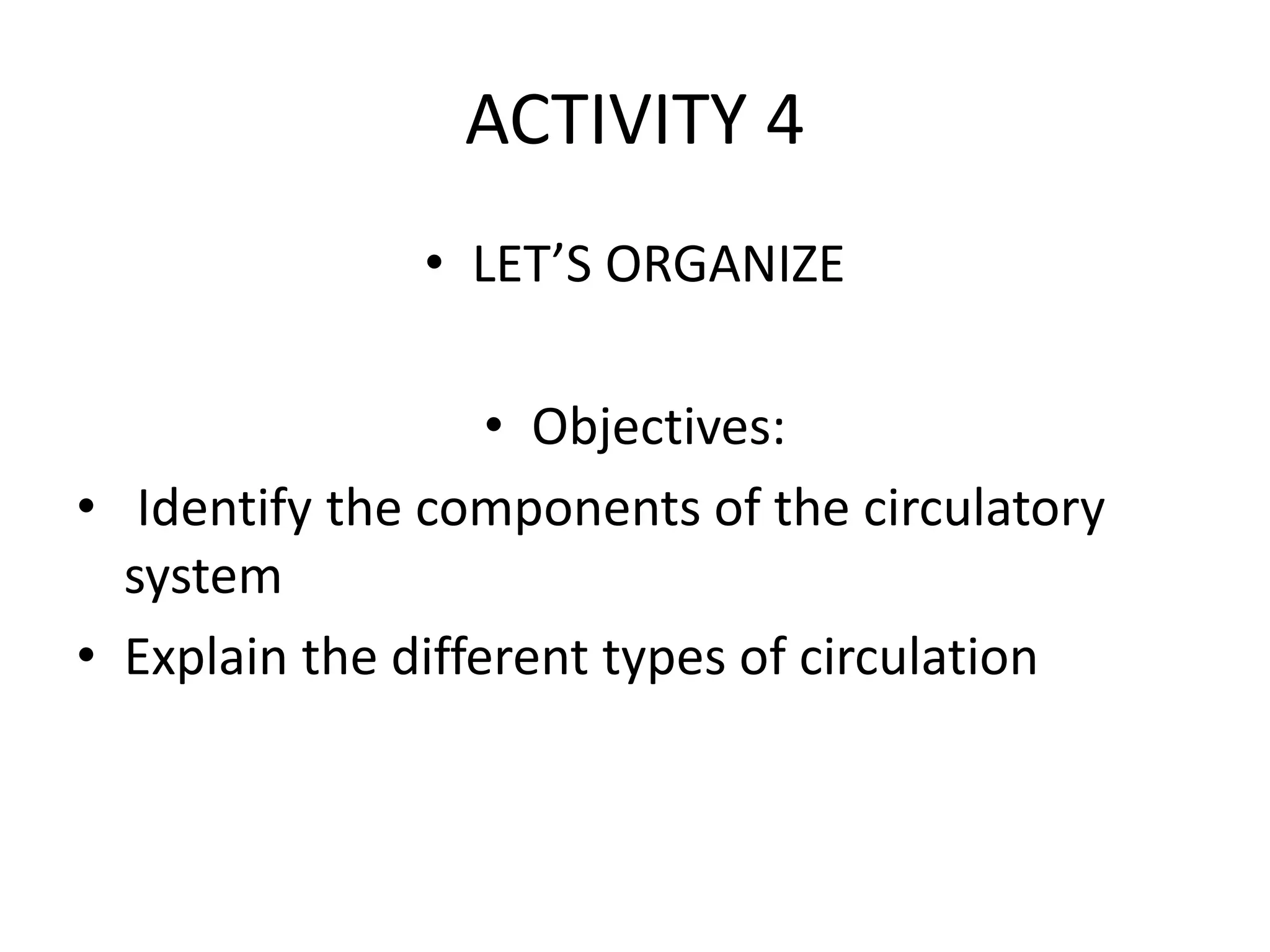 Circulatory System | PPTX