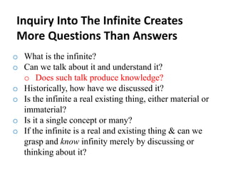 1. introduction to infinity | PPT