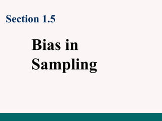 1.5 bias in sampling | PPTX