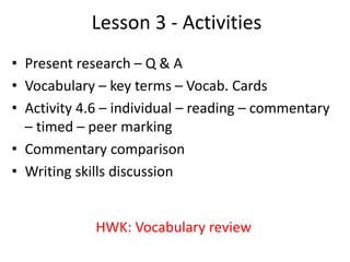 Stage 13 - 1.2 - Lesson Content | PPTX
