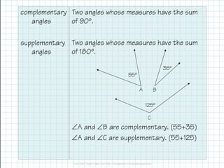 1.2.3 Pairs of Angles | PDF