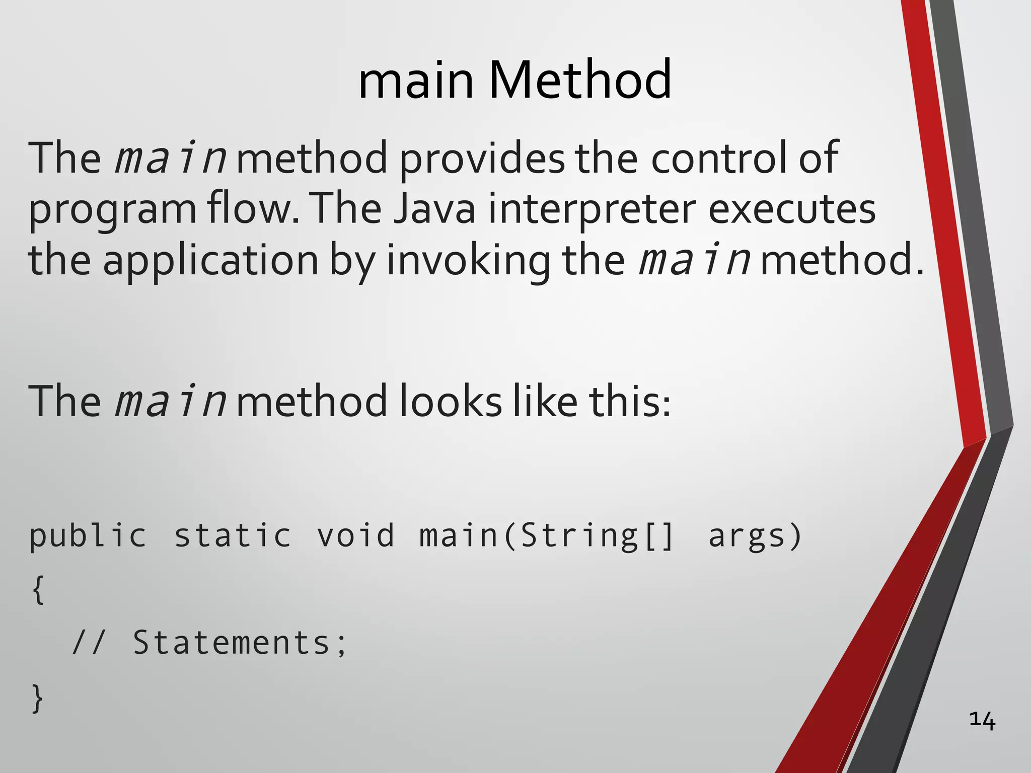 Java Oop Programming Language Part 1 Introduction To Java Ppt