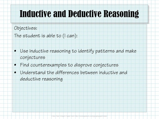 1.3.1 Inductive and Deductive Reasoning | PDF