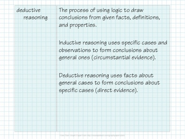 1.3.1 Inductive and Deductive Reasoning | PDF