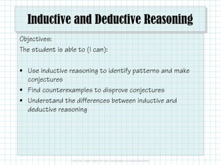 Understanding Inductive and Deductive Reasoning | PPT