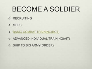 A Sodier's Life | PPT