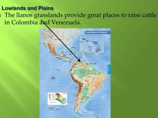Llanos Physical Region Map
