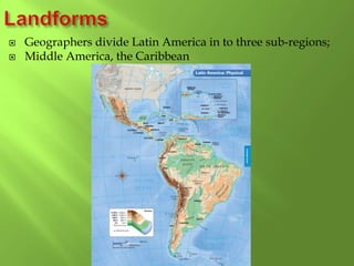 Latin America Landforms