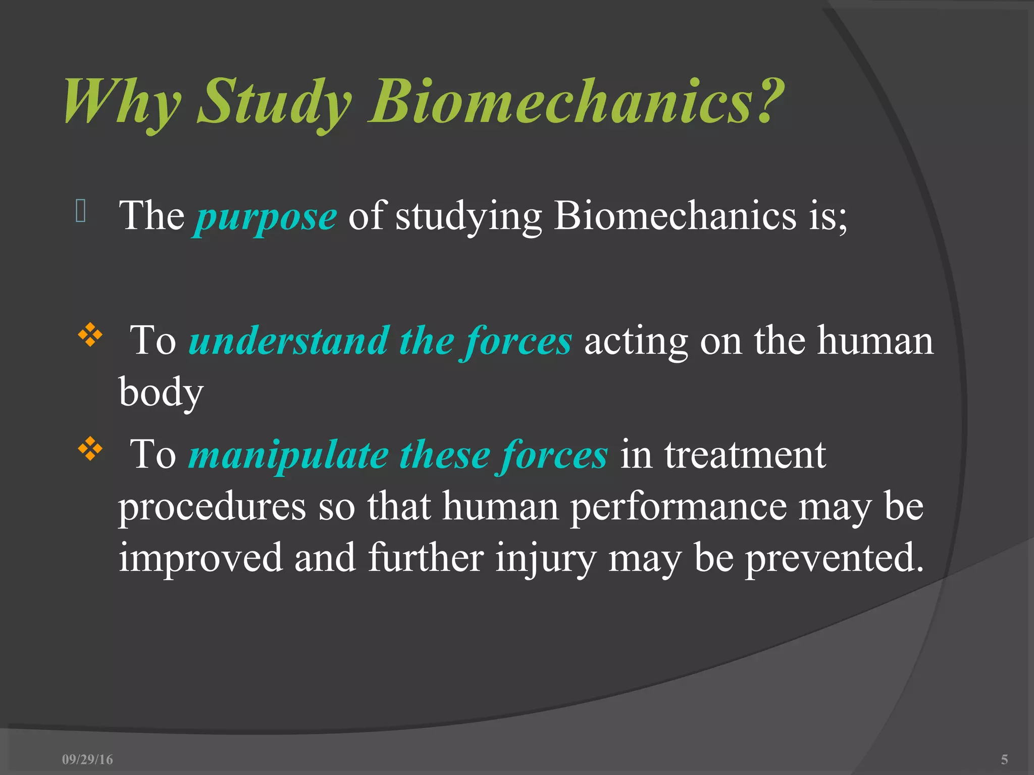 1. introduction of biomechanics | PPT