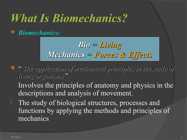 1. introduction of biomechanics | PPT