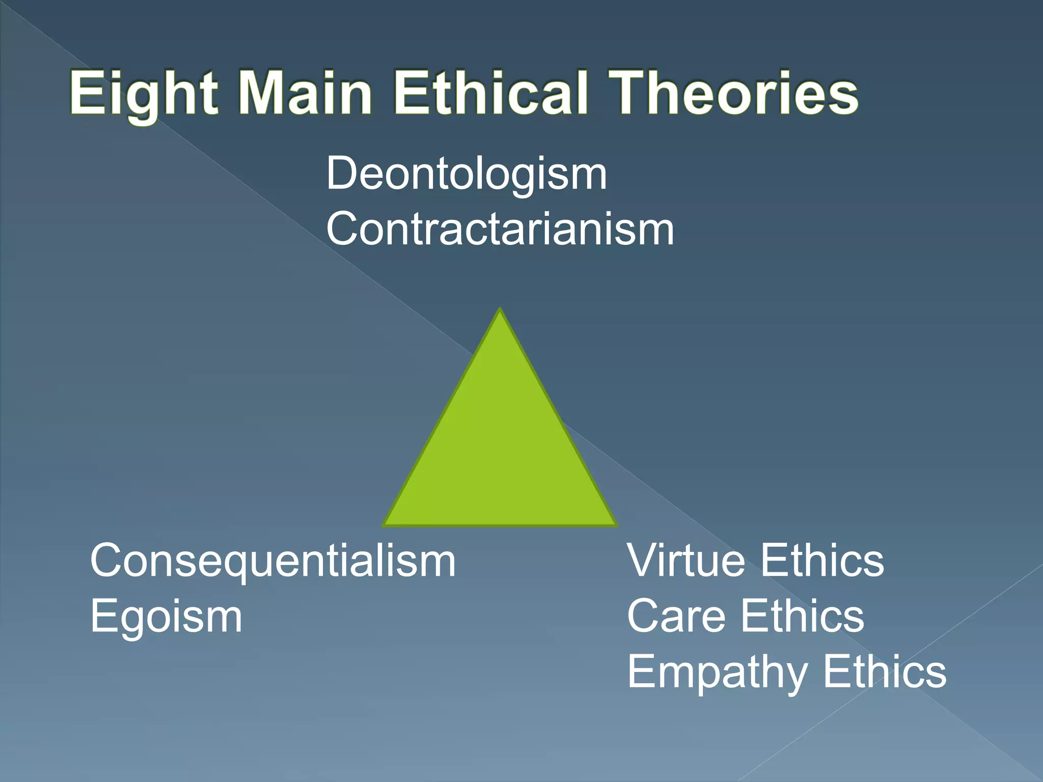 1. ethical theories part 1 | PPTX