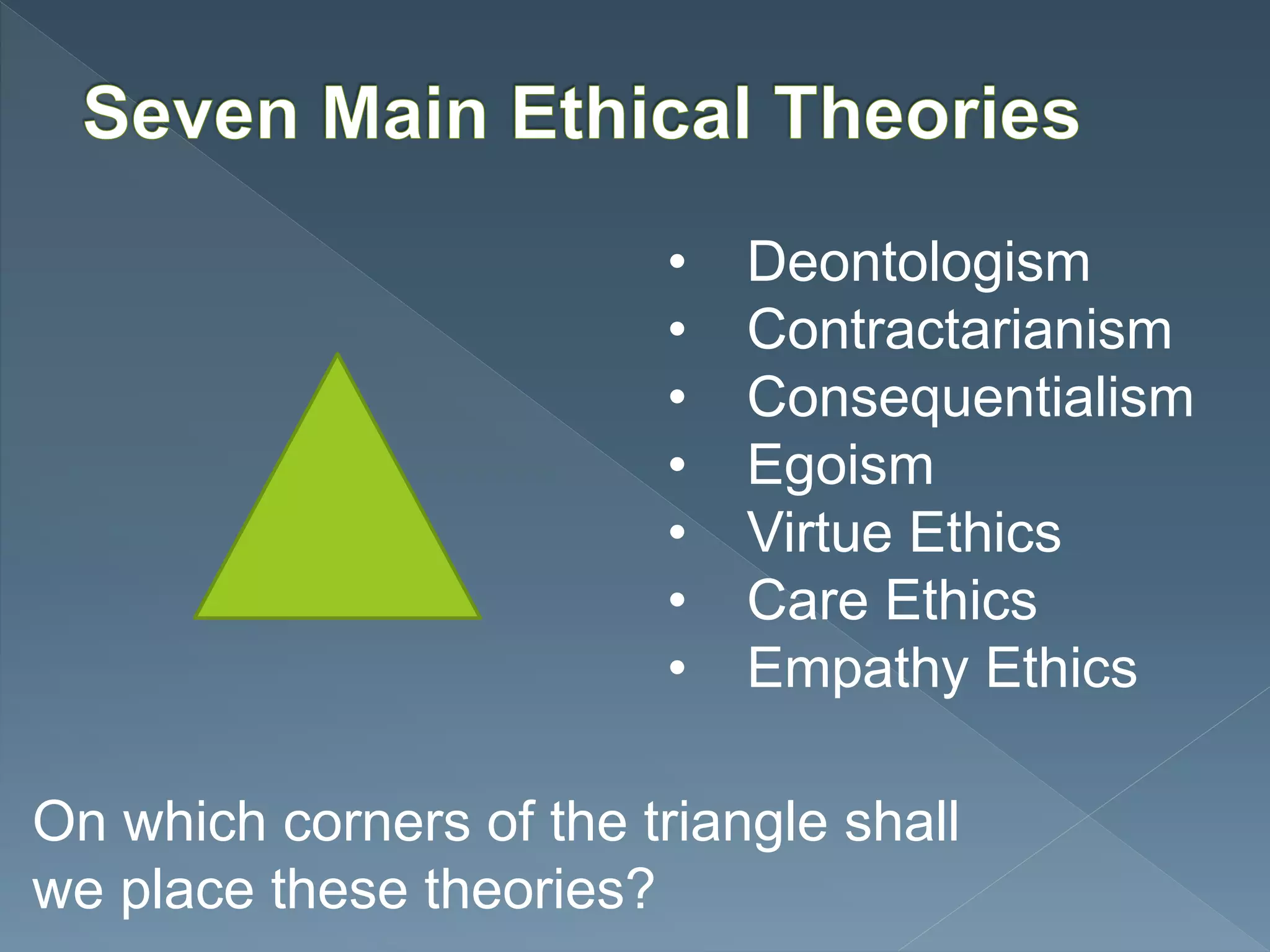 1. ethical theories part 1 | PPTX