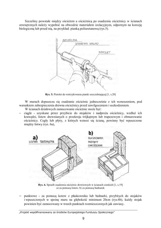 Murarz- Osadzanie stolarki, ślusarki i innych elementów | PDF