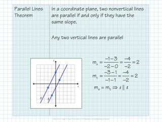 Perpendicular Lines Theorem