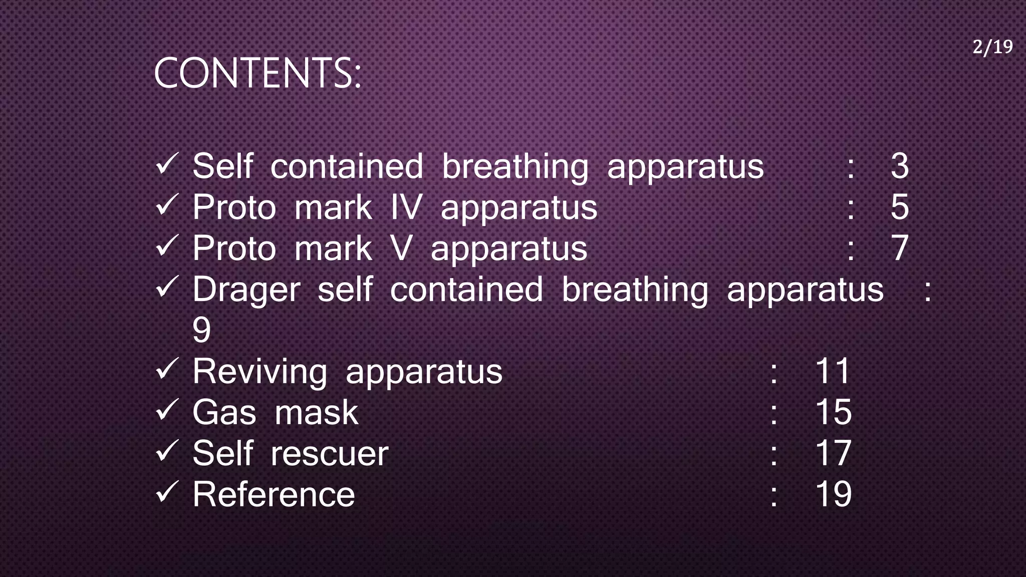 Rescue apparatus and Rescue Operations. | PPTX