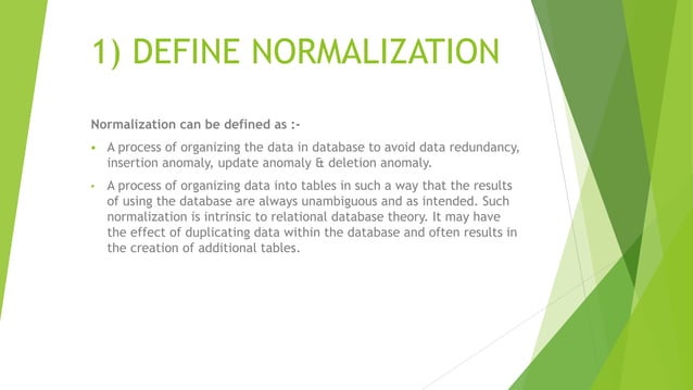 Normalization in DBMS | PPTX