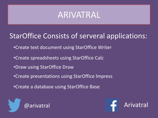 1.1 an introduction to star office | PPTX