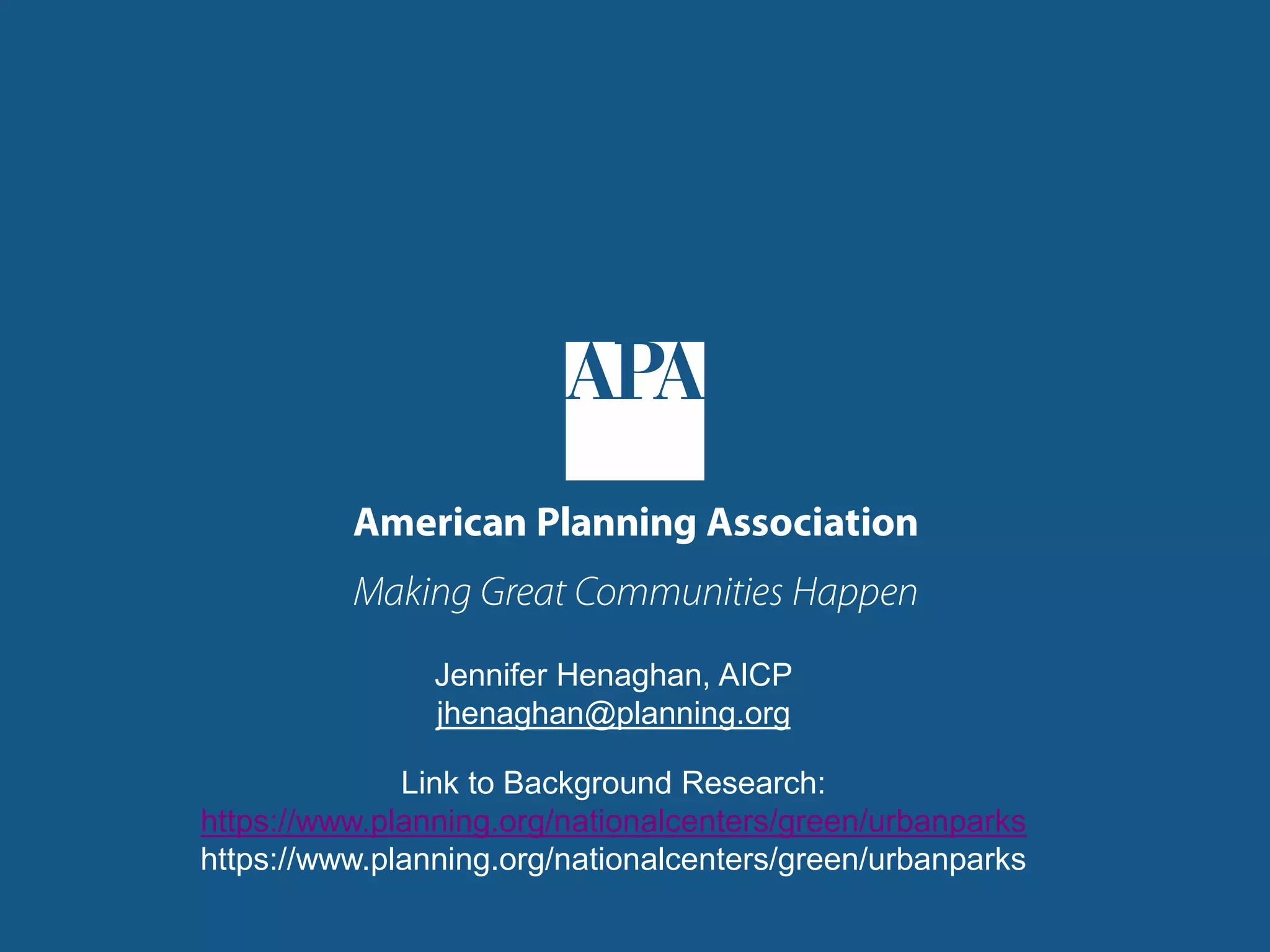 The Role of Urban Forestry in Parks, Green Infrastructure, and Equity ...