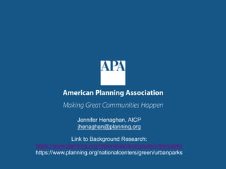 The Role of Urban Forestry in Parks, Green Infrastructure, and Equity ...