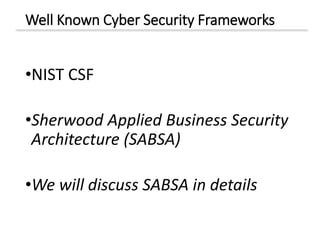 Enterprise Security Architecture | PPTX
