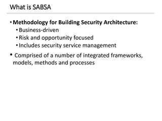 Enterprise Security Architecture | PPTX