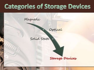 1.4 Backing Storage Media and Devices | PPTX
