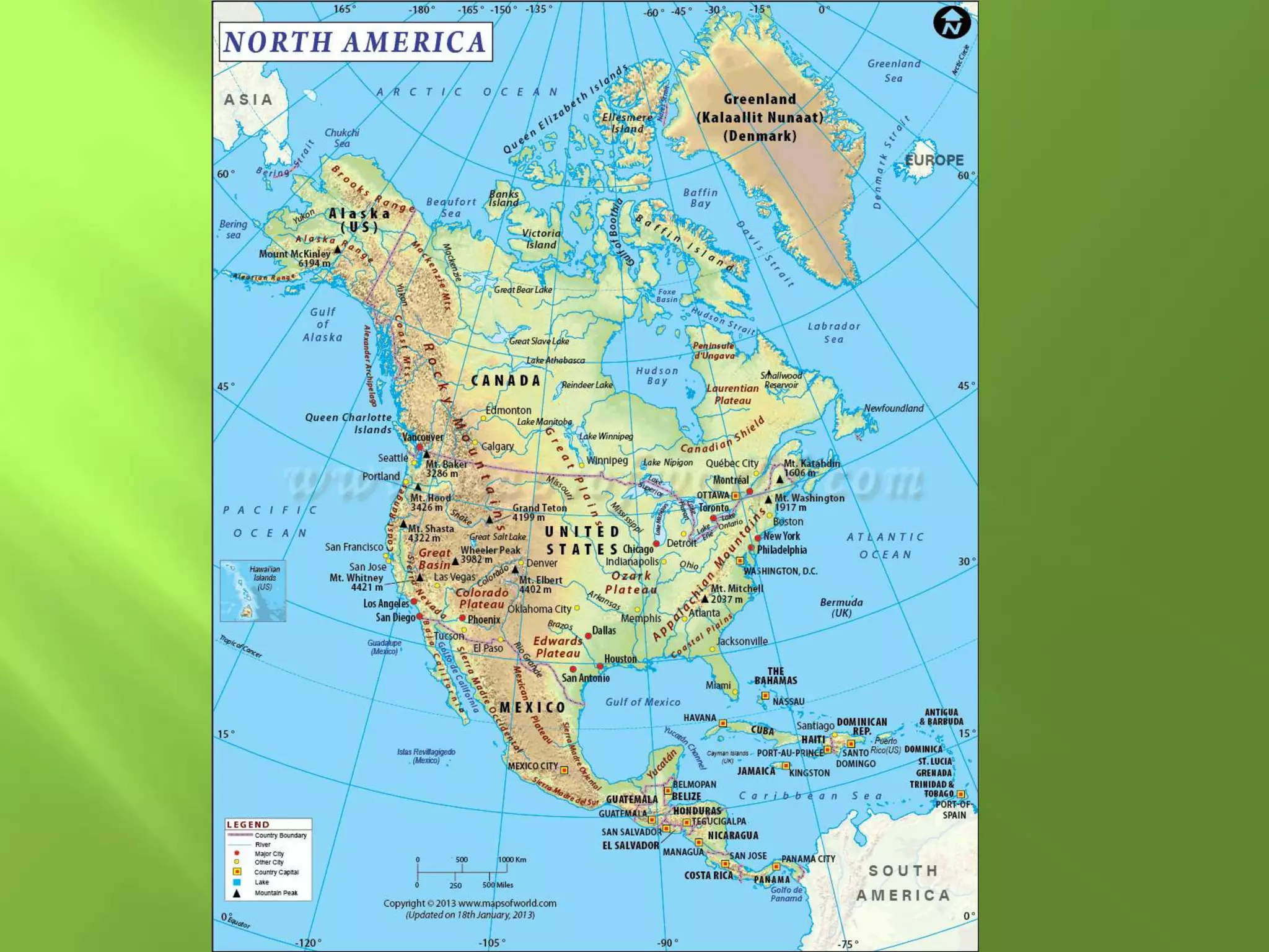 Geography North America | PPTX