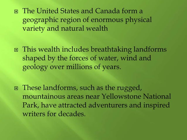 Geography North America | PPTX