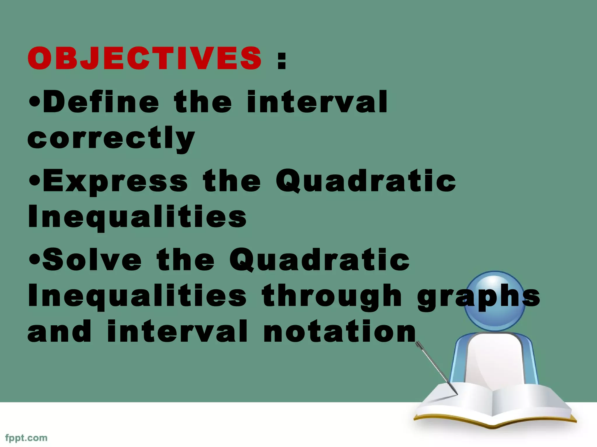 Grade mathematics: Quadratic Inequalities | PPT