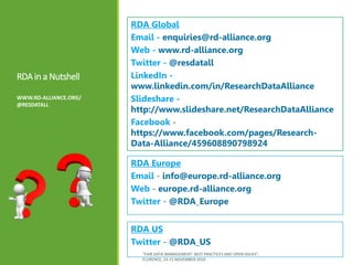 Research Data Alliance Overview | PPT