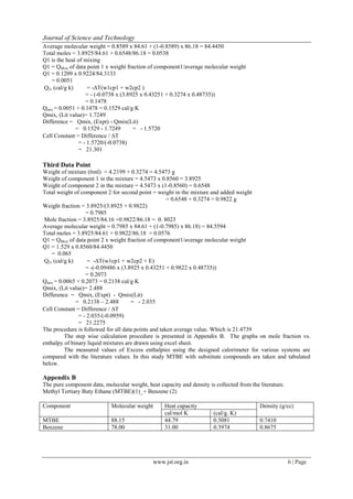 Embedded Based System For The Study Of Heats Of Mixing Of Binary Liquid Mixtures | PDF ...