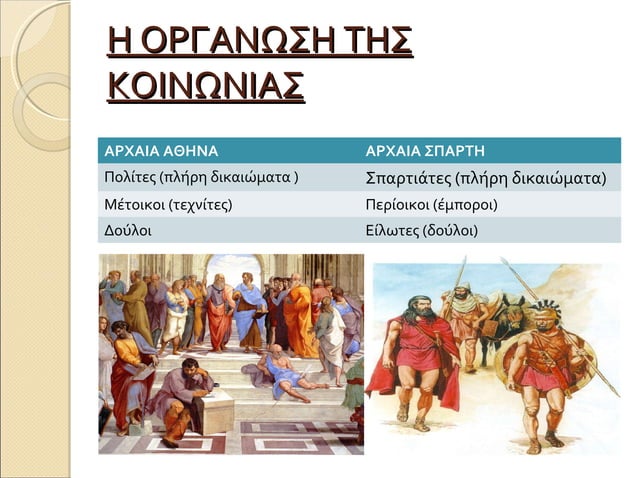 αρχαια αθηνα αρχαια σπαρτη (1) | PPT