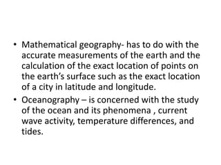The nature of geography | PPTX