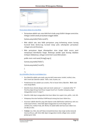 1. Materi Java Eclipse1 | PDF