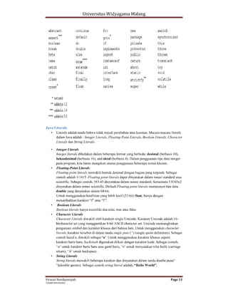 1. Materi Java Eclipse1 | PDF