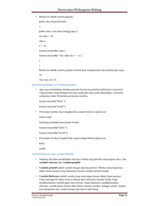1. Materi Java Eclipse1 | PDF