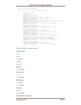 1. Materi Java Eclipse1 | PDF