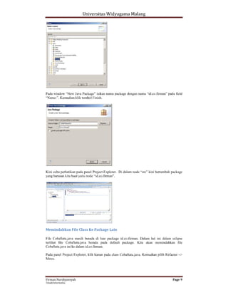 1. Materi Java Eclipse1 | PDF
