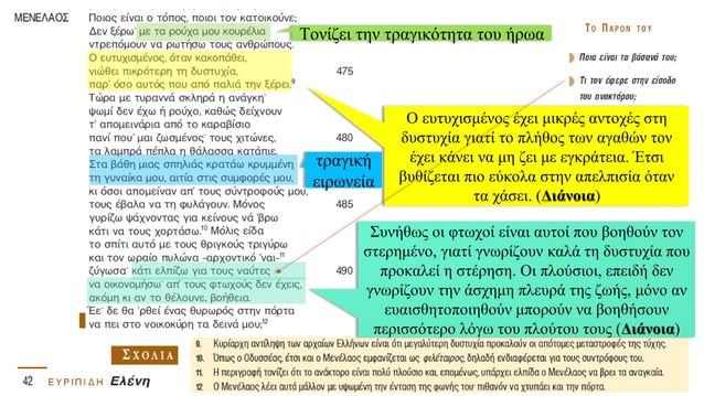 Ευριπίδη Ελένη, Α Επεισόδιο, 1η σκηνή, στίχοι 437-494 | PDF