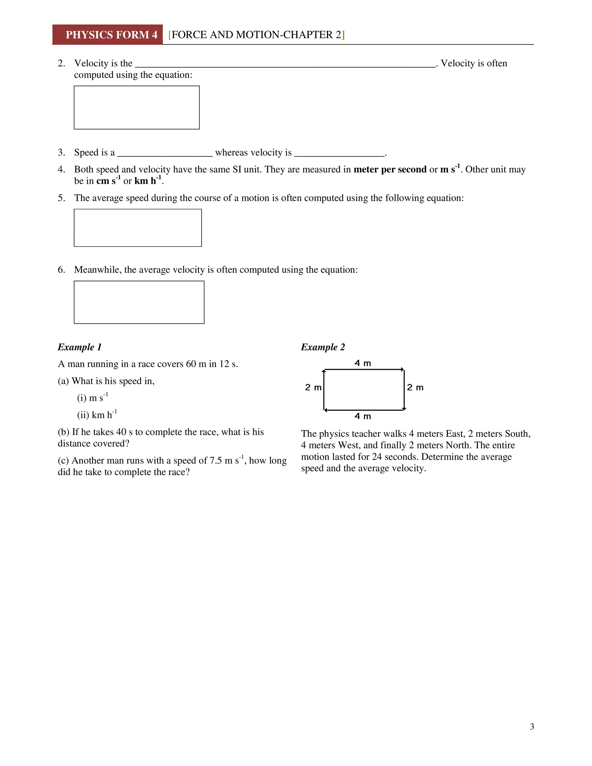 Chapter 2 forces and motion | PDF | Track and Field | Sports