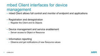 mbed Connect Asia 2016 Developing IoT endpoints with mbed client | PPT